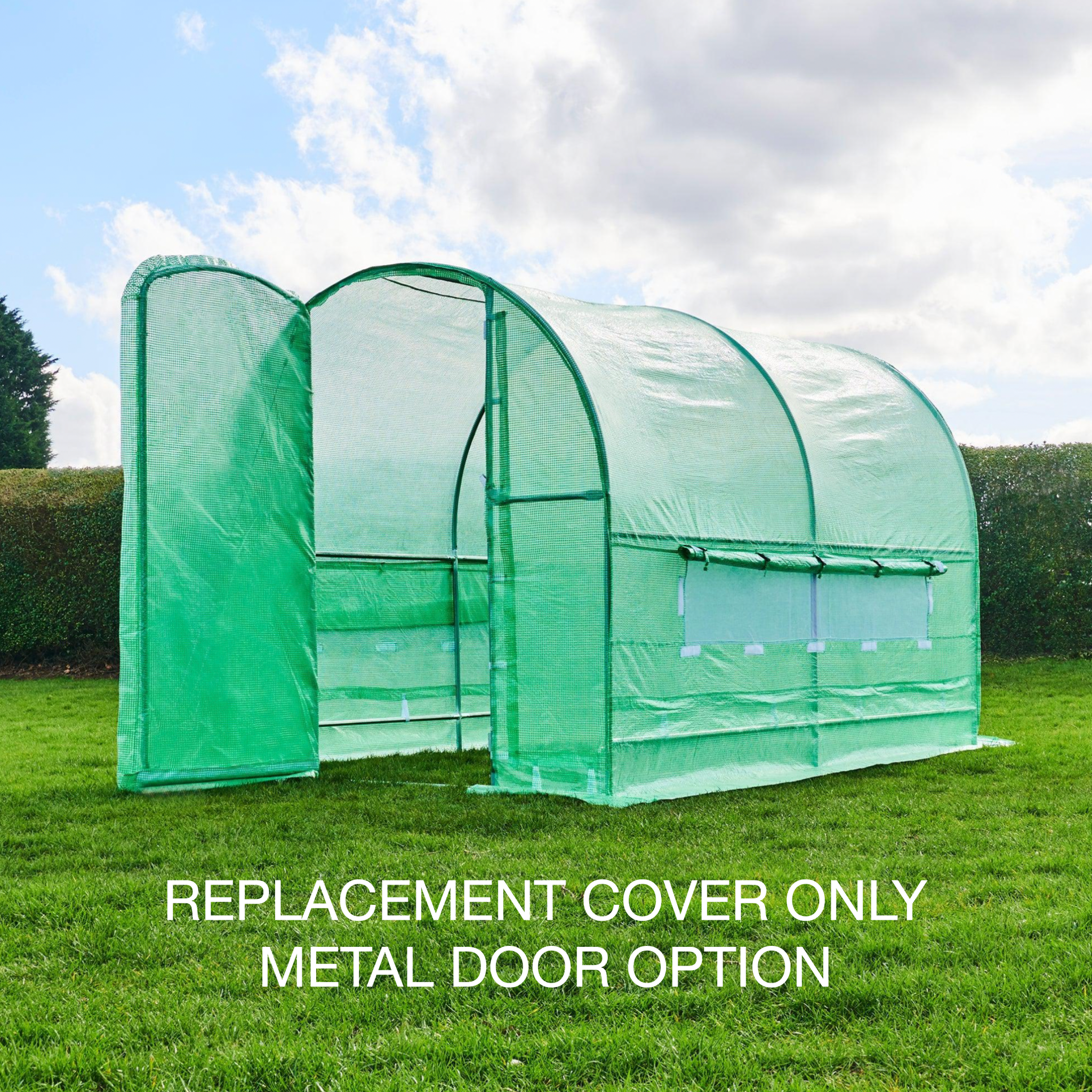 3m Replacement Polytunnel cover - Metal Door – Feel Good UK