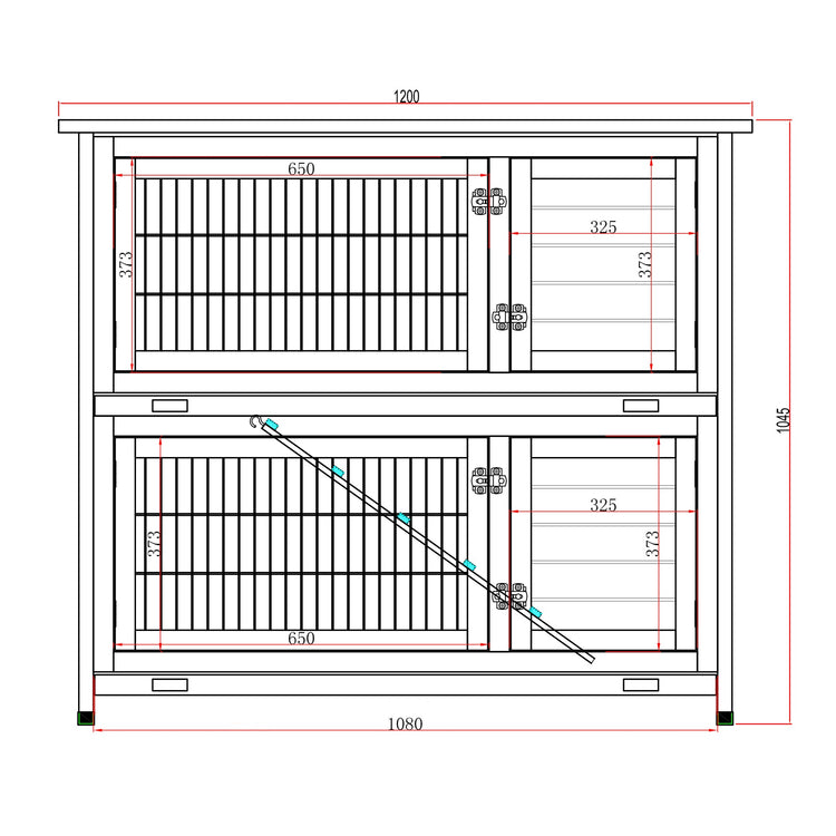 Double Rabbit Hutch | Rabbit Houses | Feel Good UK