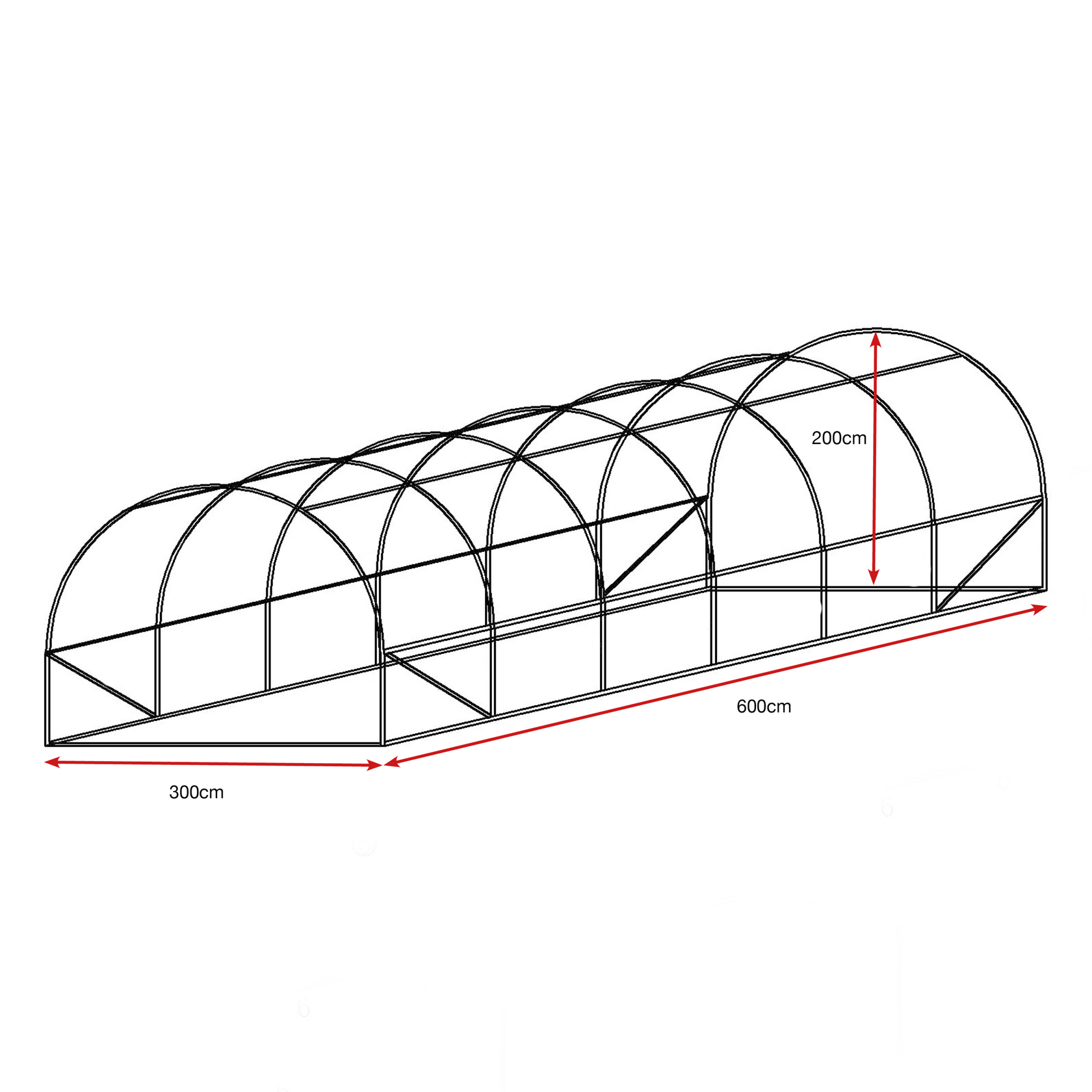Large Polytunnel 6m x 3m | Polytunnel Greenhouse | Feel Good UK